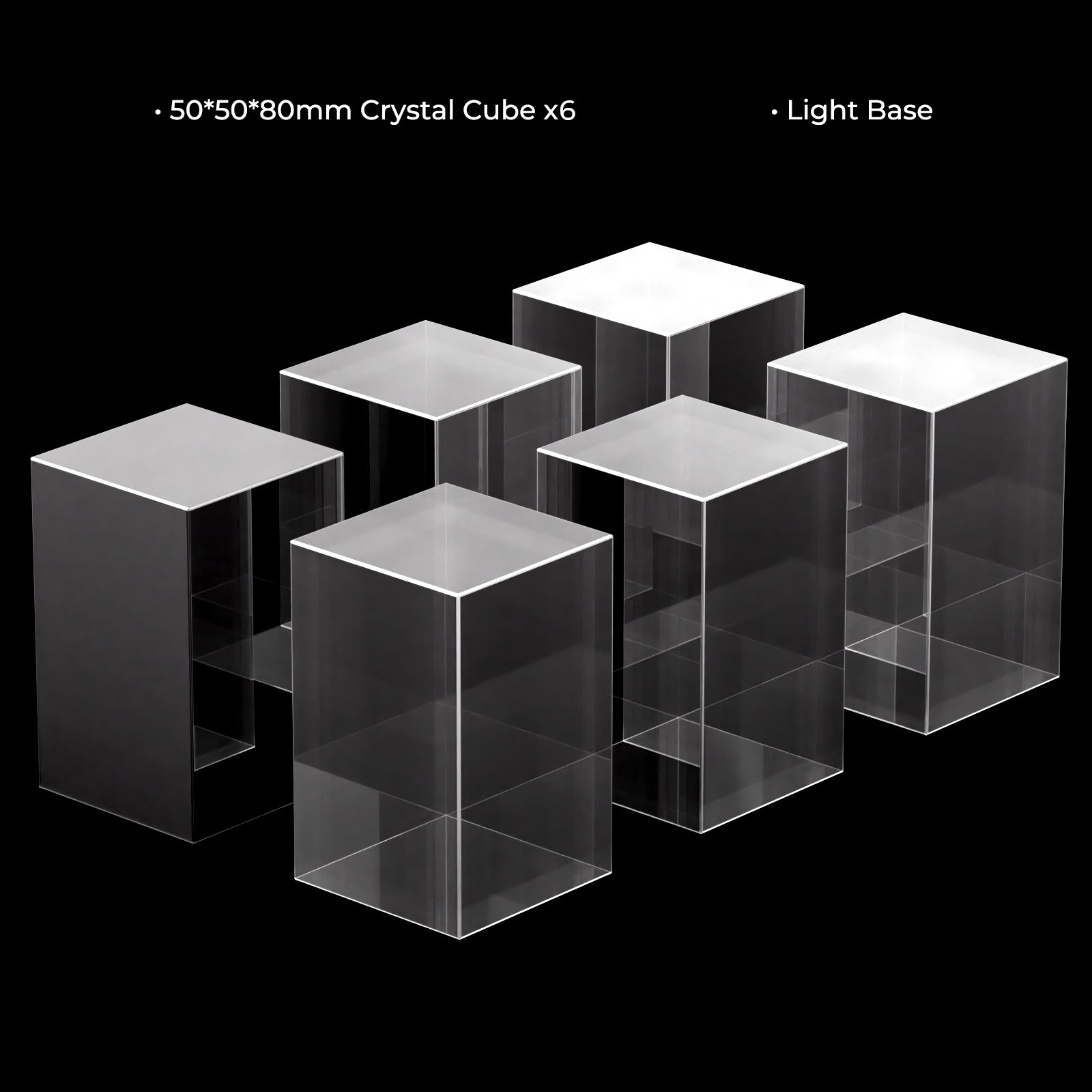 SCULPFUN MY4 K9 Blank Crystal Cube for Laser Engraving – 6-Pack ...