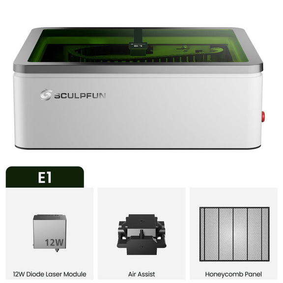 [Pre-sale Deposit] SCULPFUN E1 Enclosed Dual Laser Engraving Machine ...