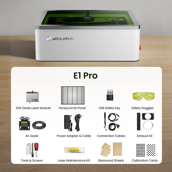 SCULPFUN E1 Pro Enclosed Laser Engraving Machine – Sculpfun Europe